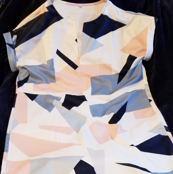 Charlotte Russe | Dresses | Geometric Shirt Dress Wtie | Poshmark